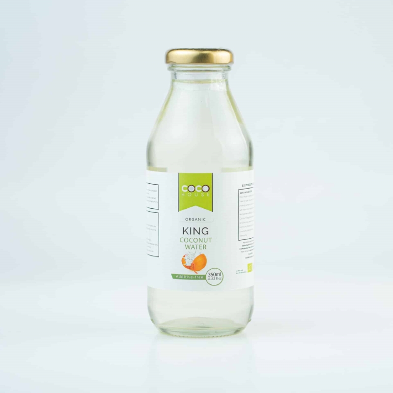 Product Details: COCO HOUSE ORGANIC KING COCONUT WATER 350ML GLASS BOTTLE