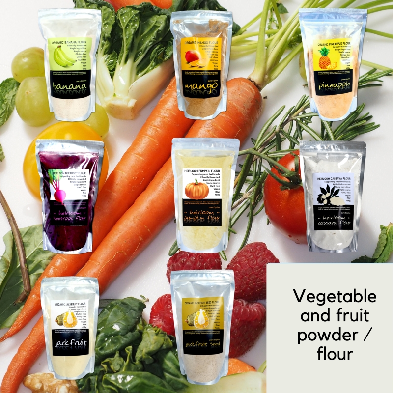 Product Details: Organic Dried Vegetable and fruit varieties - powder ...